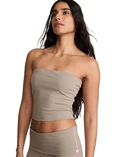 Victoria's Secret Angel Essentials Cotton Tube Top - Beige