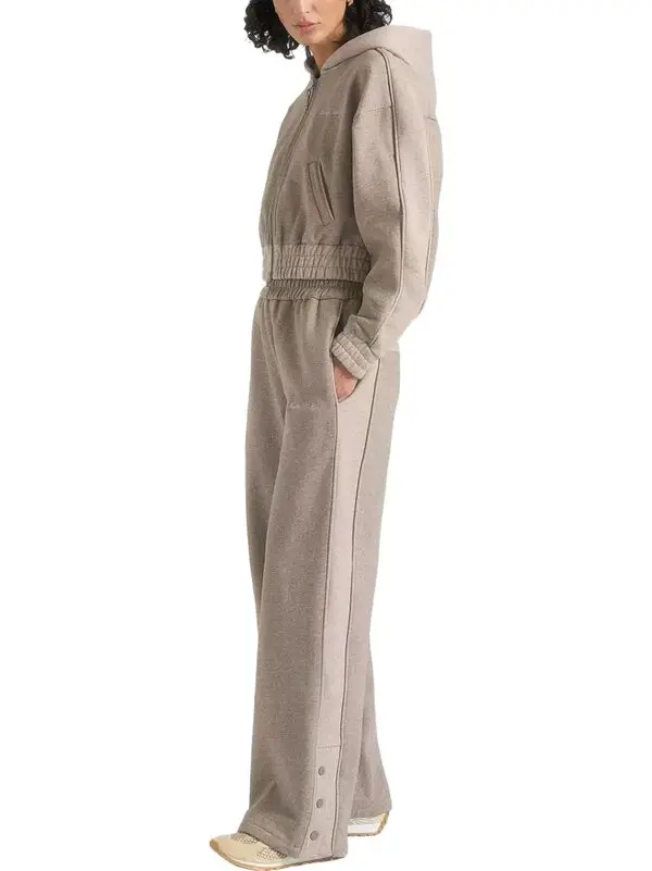 Manière De Voir Wide-leg Popper Joggers - Neutrals