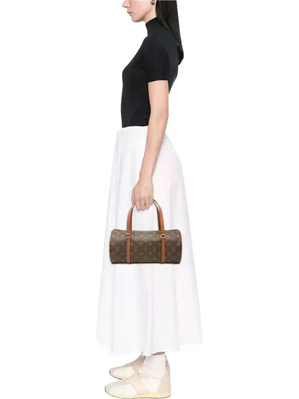 LOUIS VUITTON Monogram Papillon 30 Handbag - Brown