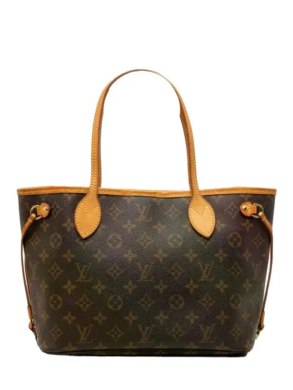 LOUIS VUITTON Monogram Neverfull Pm Tote Bag - Brown