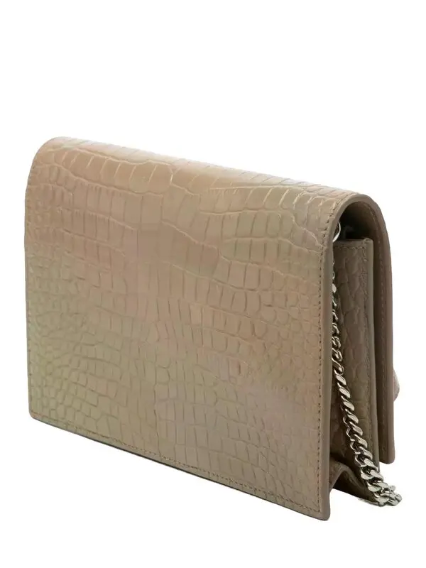 Saint Laurent Monogram Kate Tassel Wallet On Chain Crossbody Bag - Brown