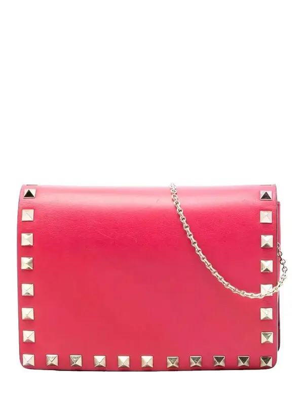 Valentino Garavani Rockstud Chain Pouch Crossbody Bag - Pink