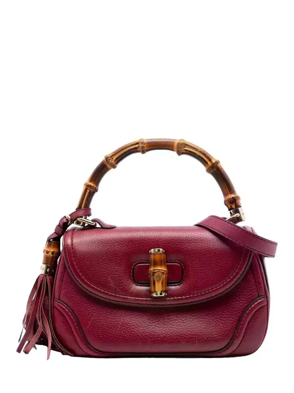 Gucci Bamboo Satchel - Red
