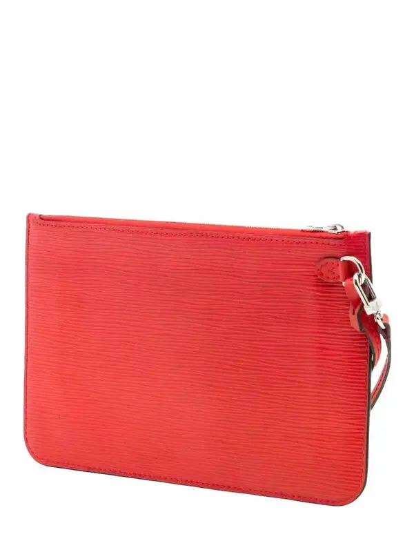 LOUIS VUITTON Epi Neverfull Pouch - Red