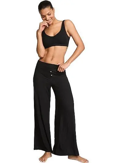 Victoria's Secret Sosoft™ Modal Ultra-fine Wide-leg Pant - Black