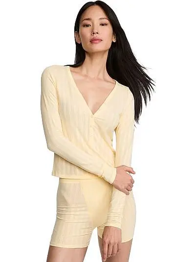 Victoria's Secret Sosoft™ Modal Ultra-fine Long-sleeve Henley Top - Yellow