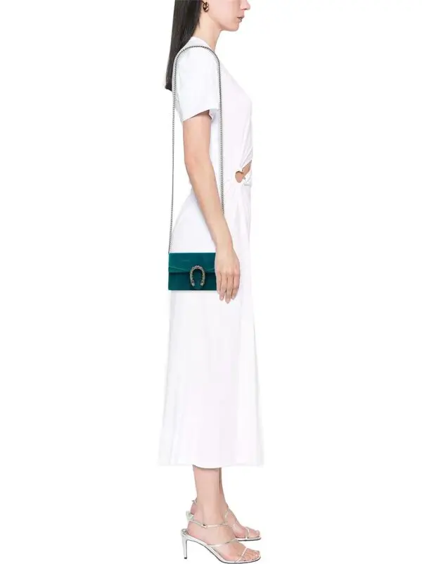 Gucci Mini Velvet Dionysus Crossbody Bag - Blue