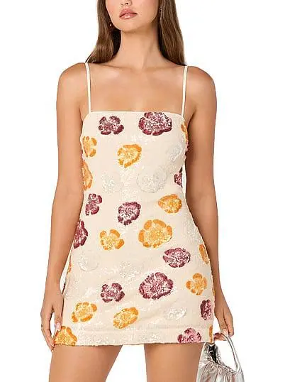 Victoria's Secret Astr The Label Abelia Sequin Mini Dress - Floral