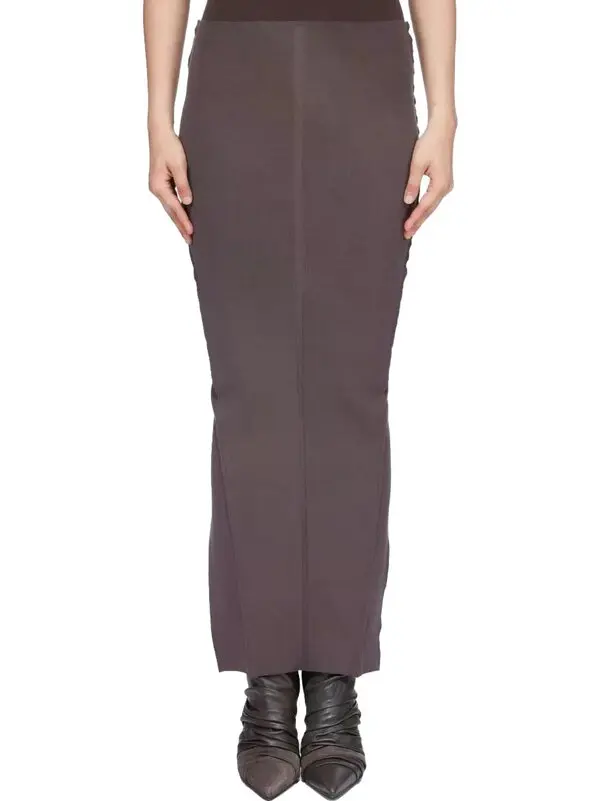 Rick Owens Theresa Slim Cut Skirt - Brown