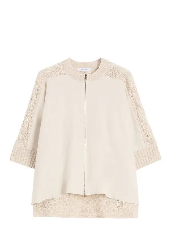 Max Mara Linen Eresia Zip-up Cardigan - Beige