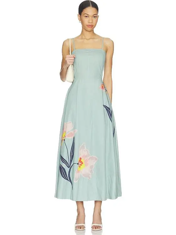 CLEOBELLA Riley Ankle Dress - Sage