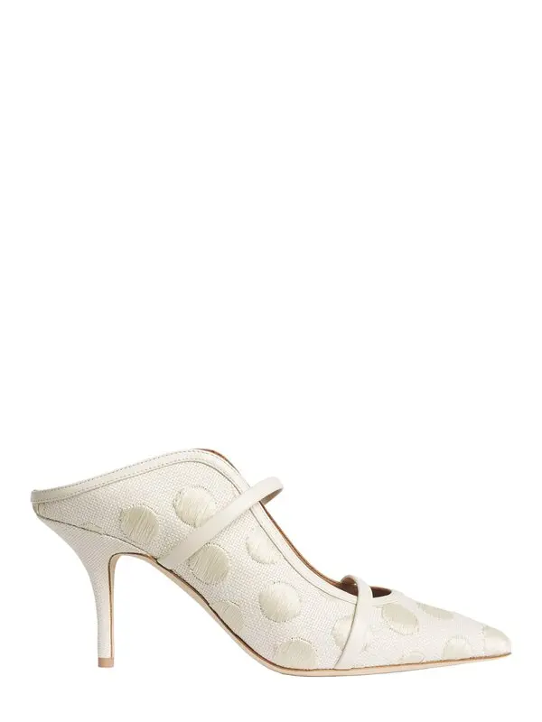 MALONE SOULIERS Maureen Heeled Mules - Beige