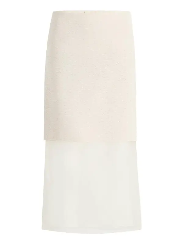Khaite Sybil Skirt - Natural