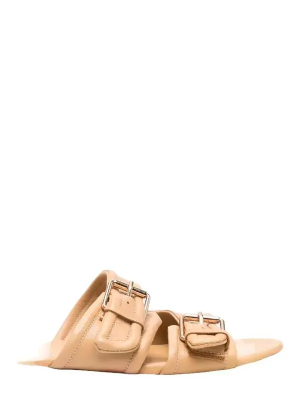 SERGIO MORETTI FIRENZE Leather Sandals - Neutrals