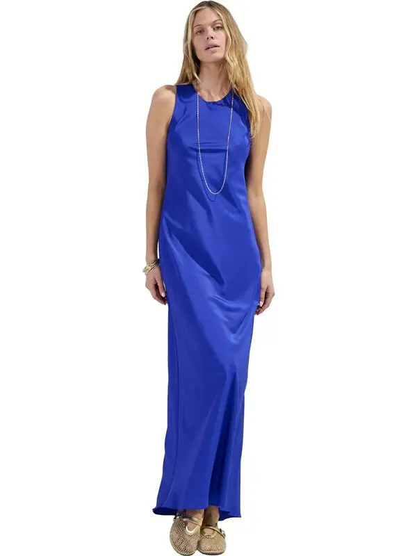 Serena Bute Maxi Tank Dress - Blue