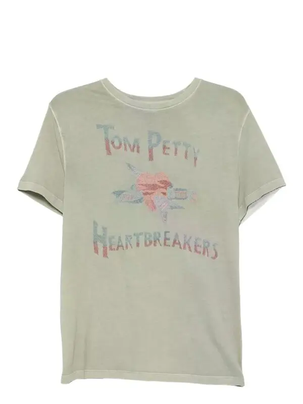 John Varvatos Logo-embroidered T-shirt - Green