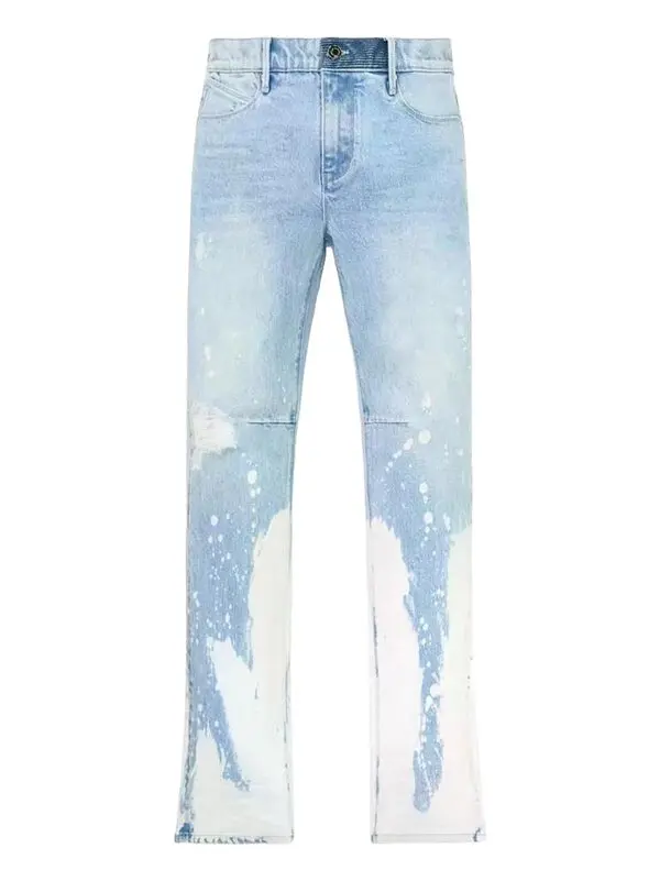 RtA Denis Splatter-print Jeans - Blue