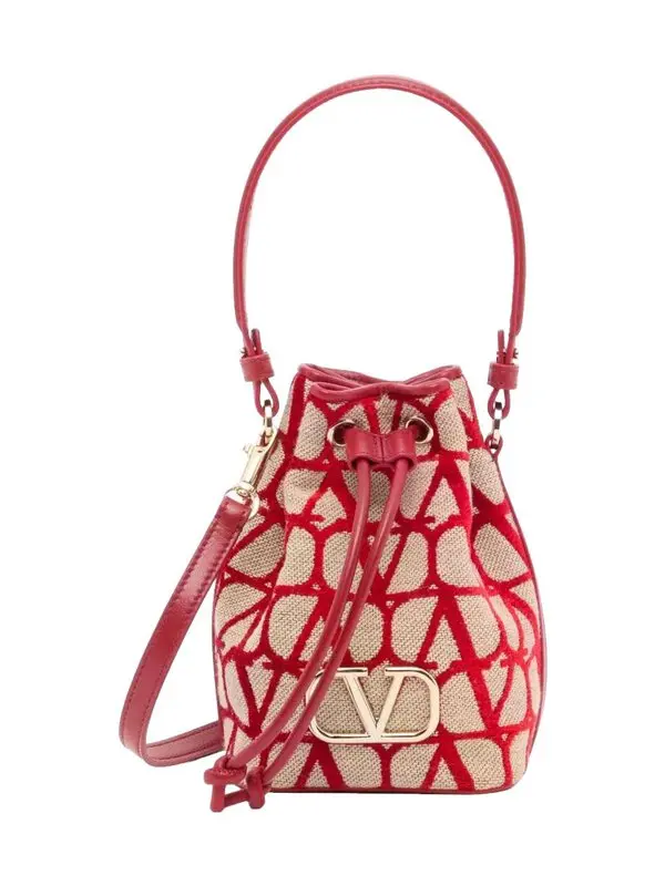Valentino Garavani Mini Vlogo Signature Bucket Bag - Neutrals