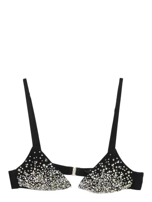 Amen Crystal-embellished Bralette - Black