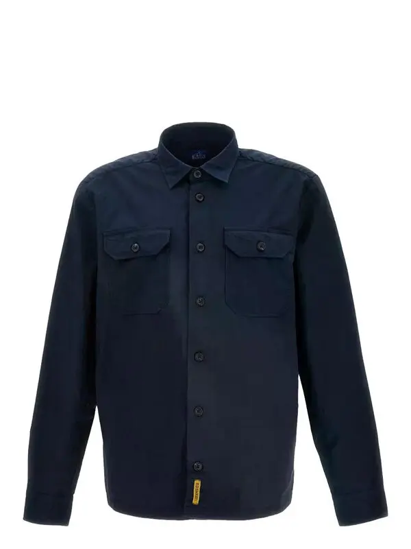 B.D.BAGGIES Button-flap-pocket Shirt - Blue