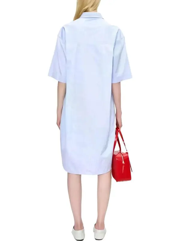 A.p.c. Chiara Striped Shirt Dress - Blue