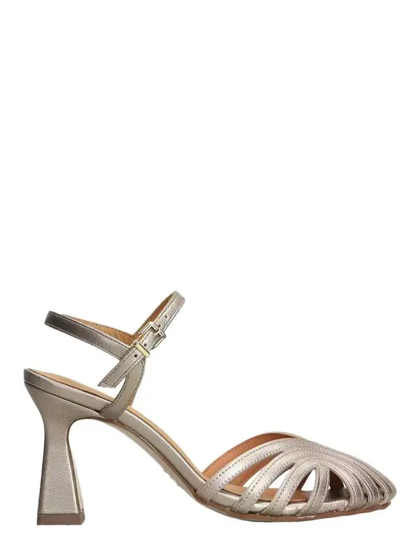 PEDRO MIRALLES Metallic Cage-style Sandals - Silver