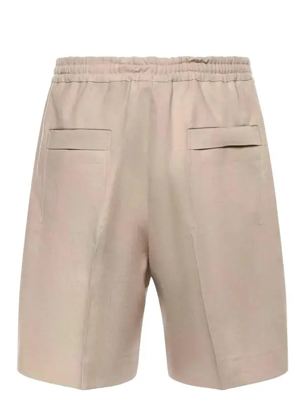 Zegna Elasticated Waistband Pressed-crease Shorts - Neutrals