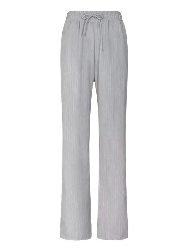 GAELLE Pinstriped Track Pants - Grey