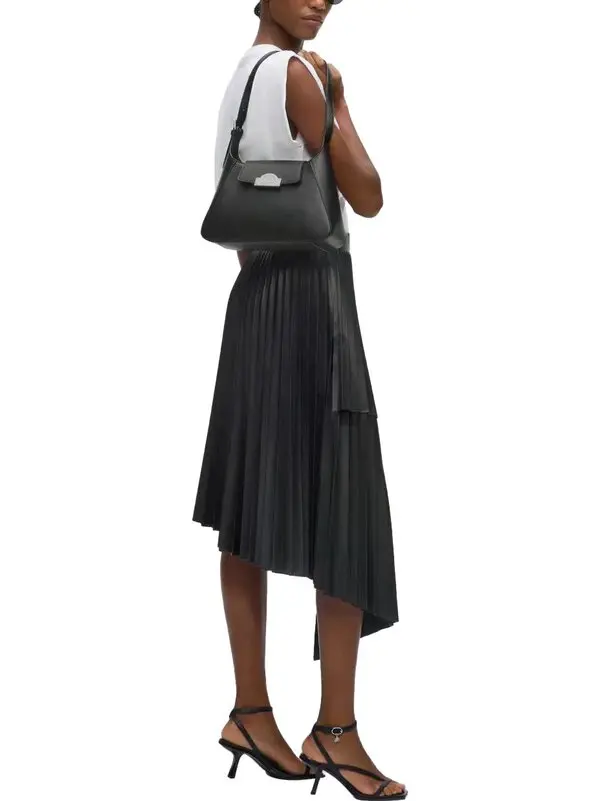 Karl Lagerfeld Rue St-guillaume Grained Shoulder Bag - Black