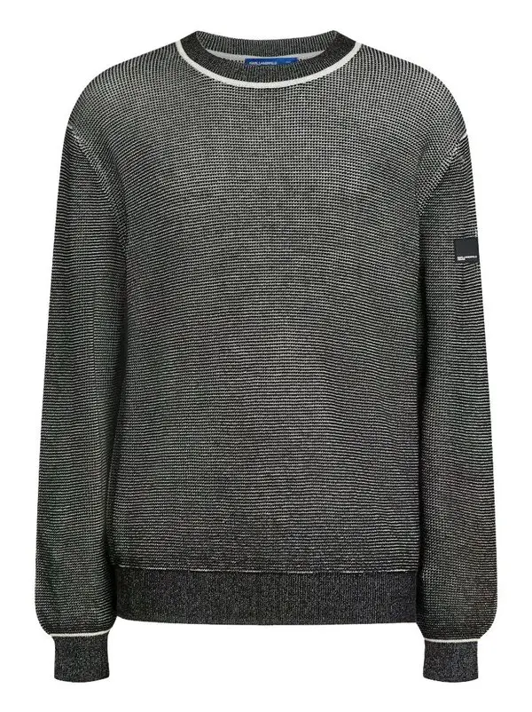 Karl Lagerfeld Waffle-knit Sweater - Black