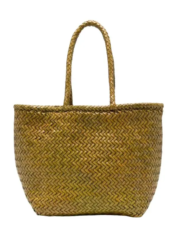 Dragon Diffusion Small Grace Woven Tote Bag - Yellow