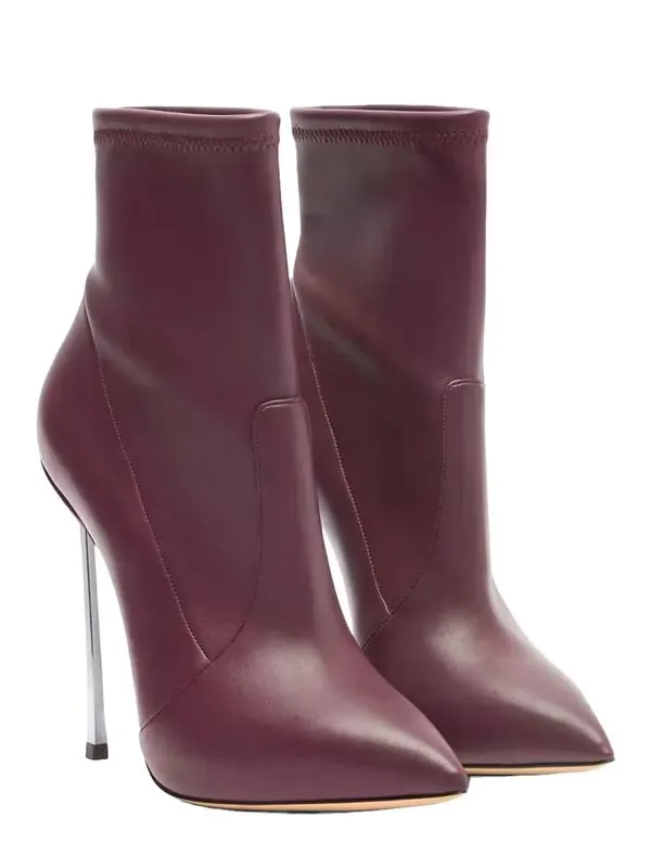 Casadei Blade Pointed-toe Ankle Boots - Red