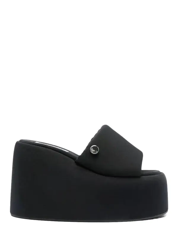 Attico Mochi Platform Sandals - Black