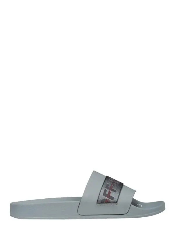 Off-White Industrial Slides - Grey
