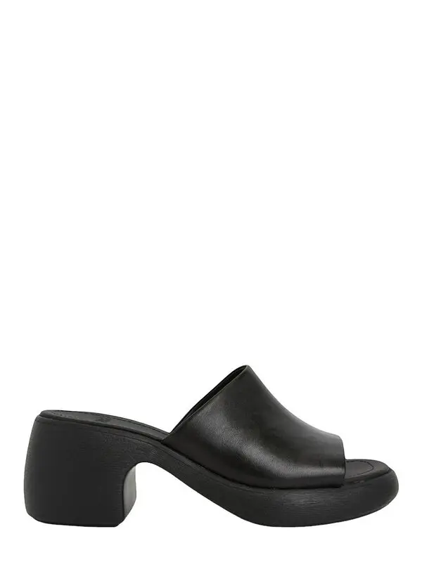 Camper Thelma Heeled Mules - Black