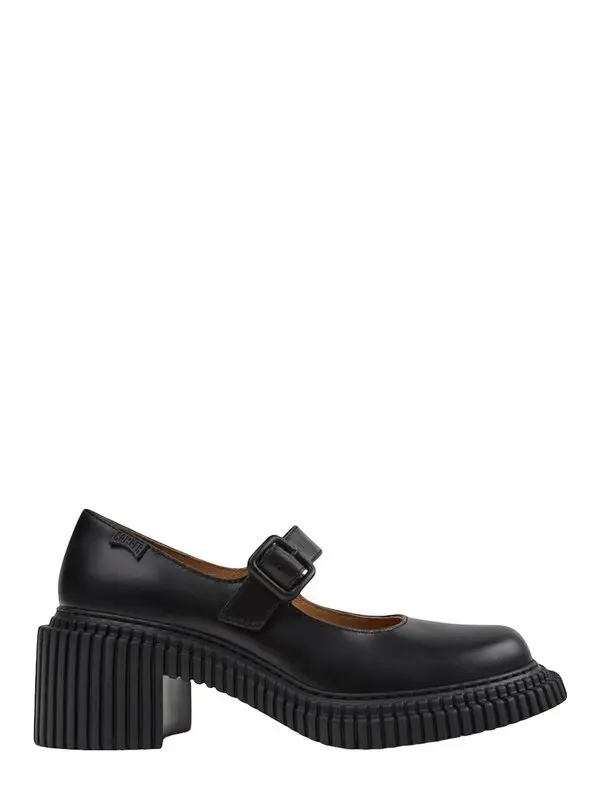 Camper Pix London Mary Jane With Buckled Strap - Black