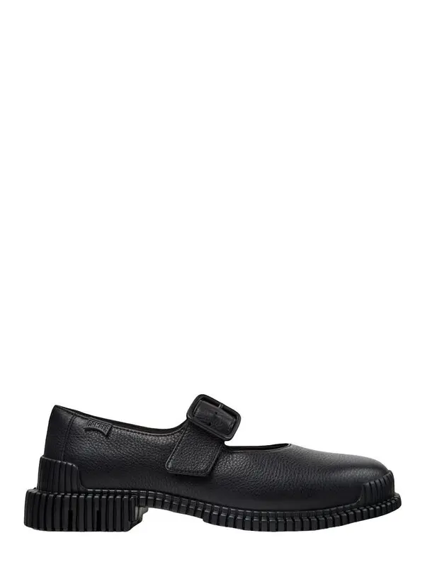 Camper Mary Jane Flats With Buckle Closure - Black