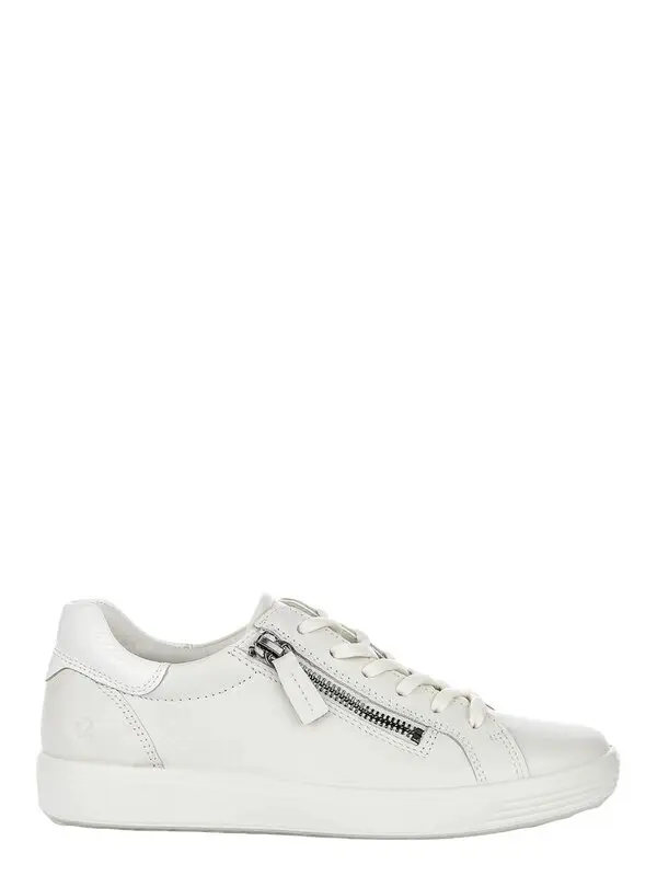 Ecco Soft 7 Zip Sneakers - White