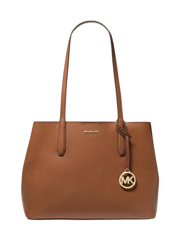 Michael Kors Avalon Medium Pebbled Leather Tote Bag - Brown