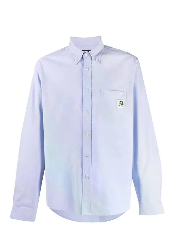 DIESEL® Long-sleeved Oxford Shirt - Blue
