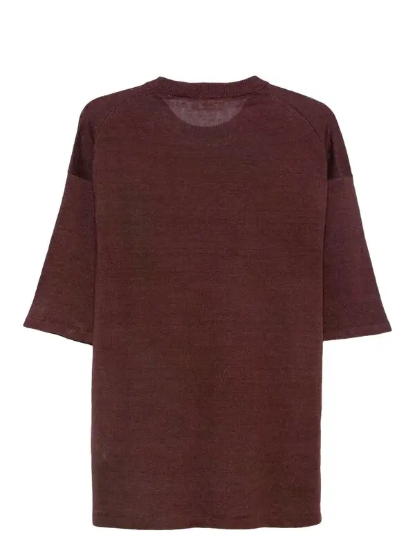 ROBERTO COLLINA Short-sleeve Crew-neck T-shirt - Red