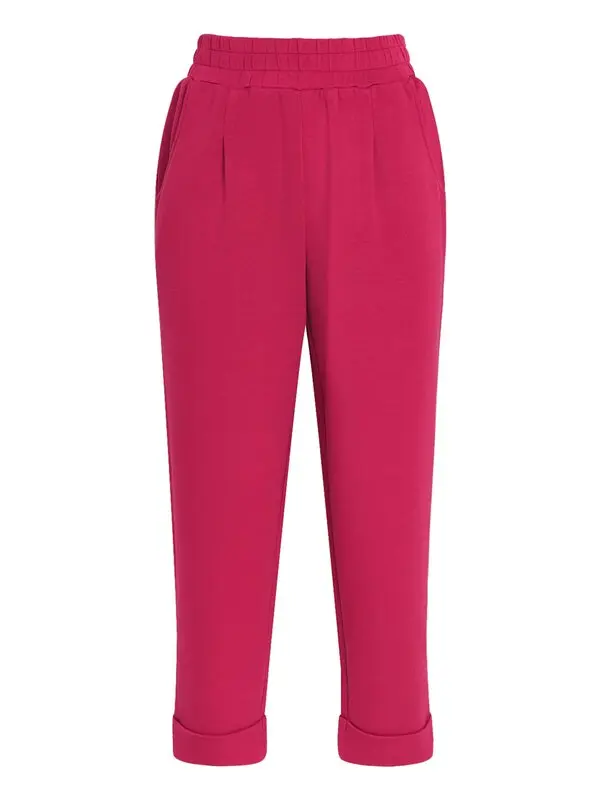 Varley Rolled Cuff Sweatpants - Burgundy