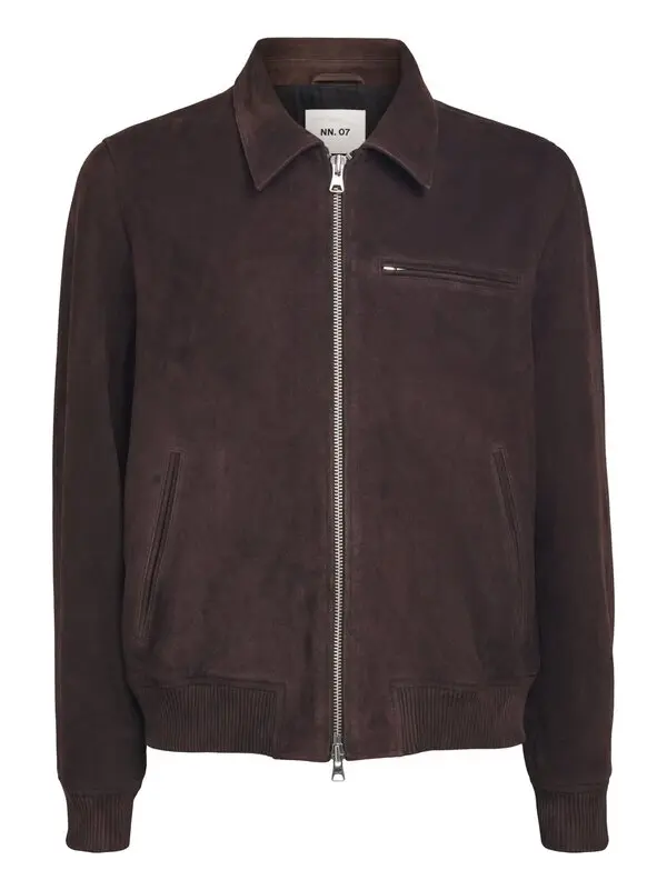 Nn07 Suede Owen Jacket - Brown