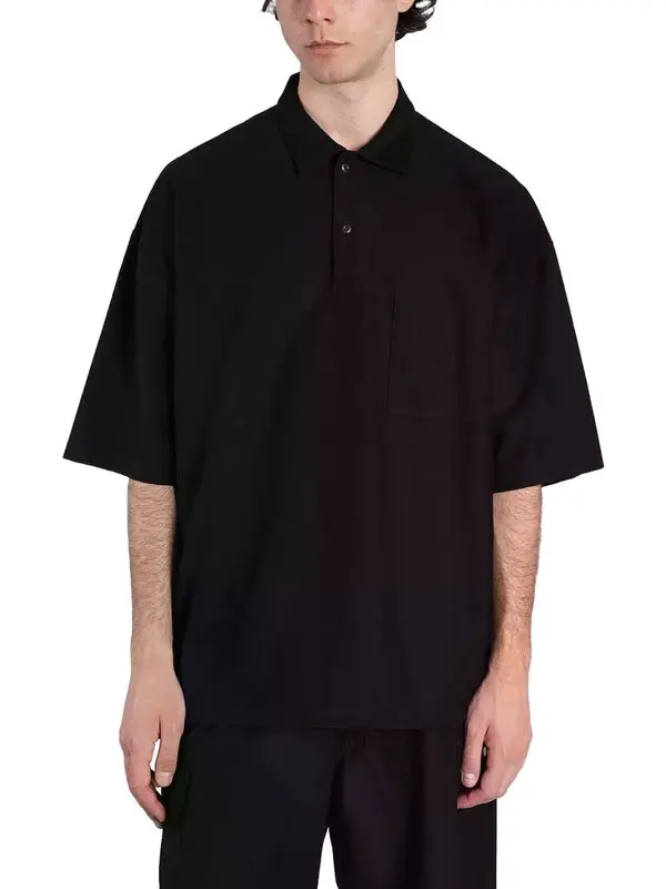 Comme Des Garçons Chest-pocket Polo Shirt - Black