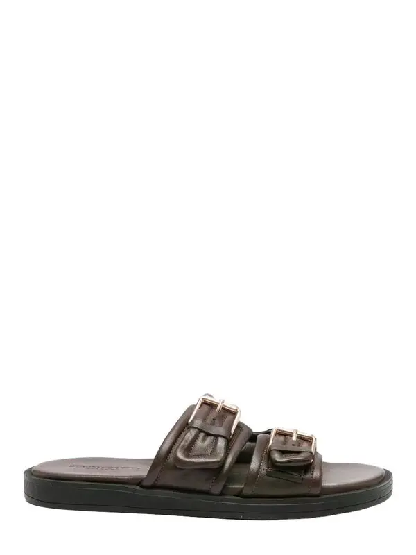 SERGIO MORETTI FIRENZE Buckle-fastening Sandals - Brown