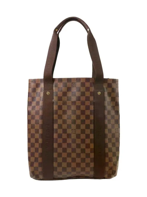 LOUIS VUITTON Beaubourg Damier Ebène Canvas Tote Bag - Brown