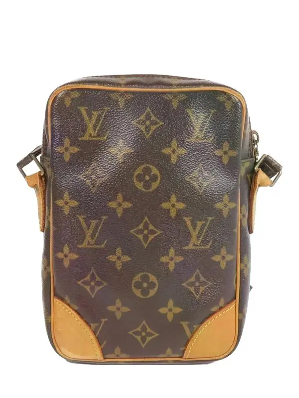 LOUIS VUITTON Danube Monogram Shoulder Bag - Brown