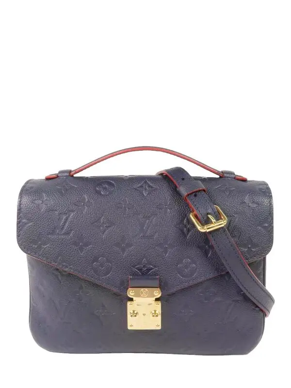 LOUIS VUITTON Pochette Metis Monogram Empreinte Handbag - Blue