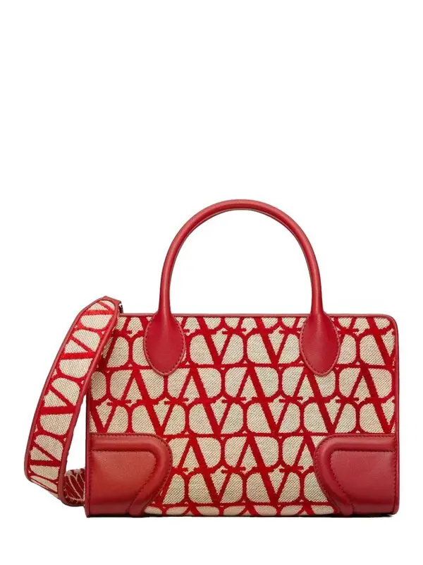 Valentino Garavani Le Quatrieme Toile Iconographe Shopping Bag - Red