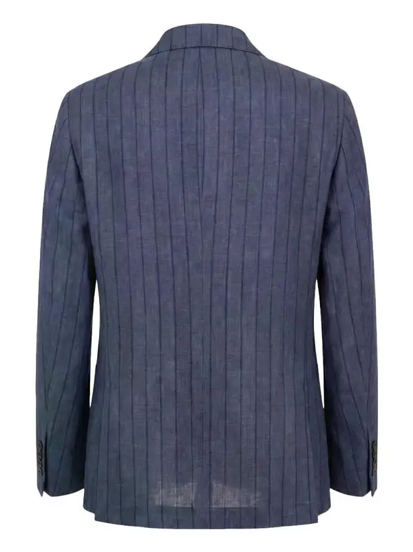 DRUMOHR Pinstripe-pattern Double-breasted Blazer - Blue